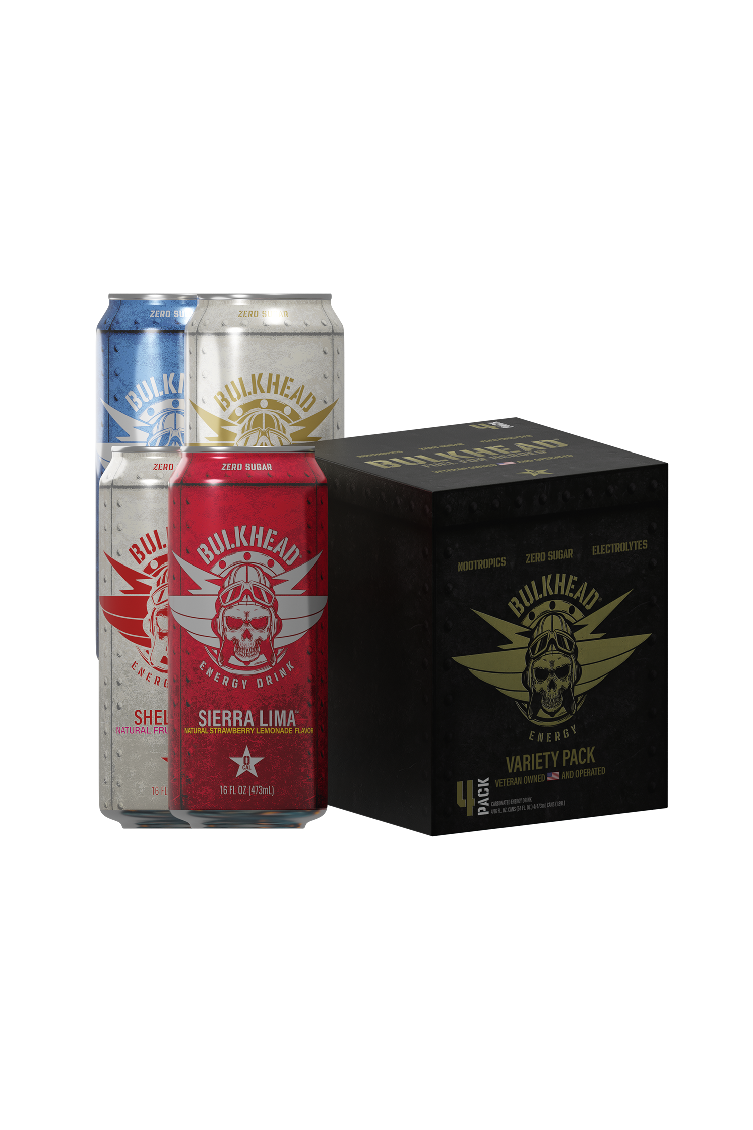Bulkhead Energy Drink Variety Pack | Zero Sugar Options